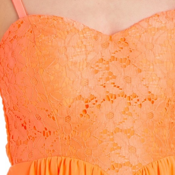 Dresses | Neon Orange Babydoll Dress | Poshmark